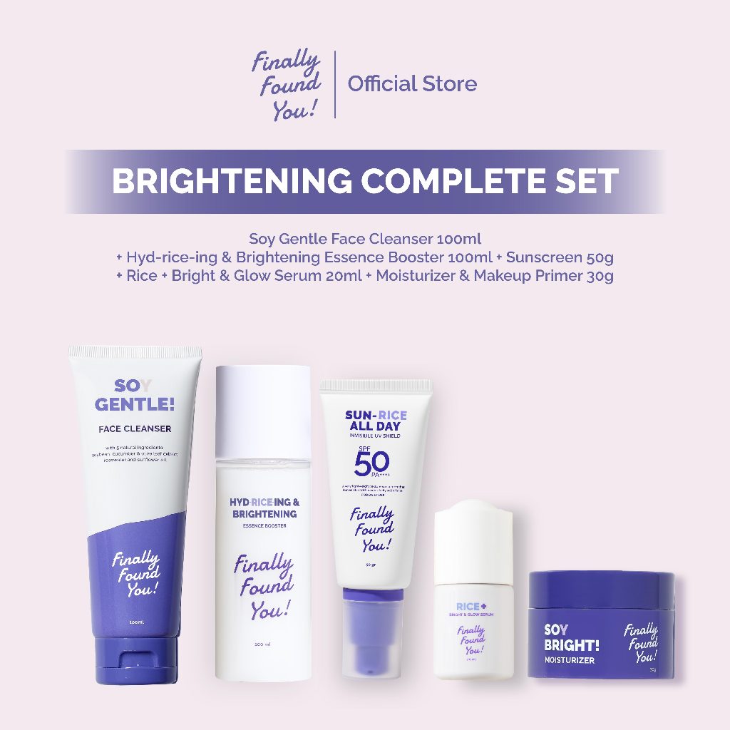 Finally Found You! BRIGHTENING COMPLETE SET PACKAGE (Face Cleanser ...