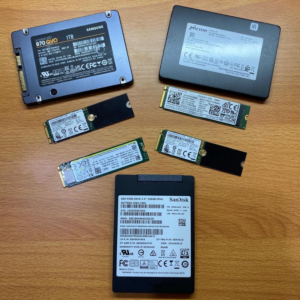 SSD M2 Nvme SATA 256GB 512GB 1TB Original Second / Used Removable All ...