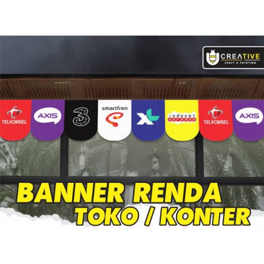 GANTUNGAN FLAG LACE COUNTER BANNER FLAG CHAIN HANGER | Shopee Malaysia