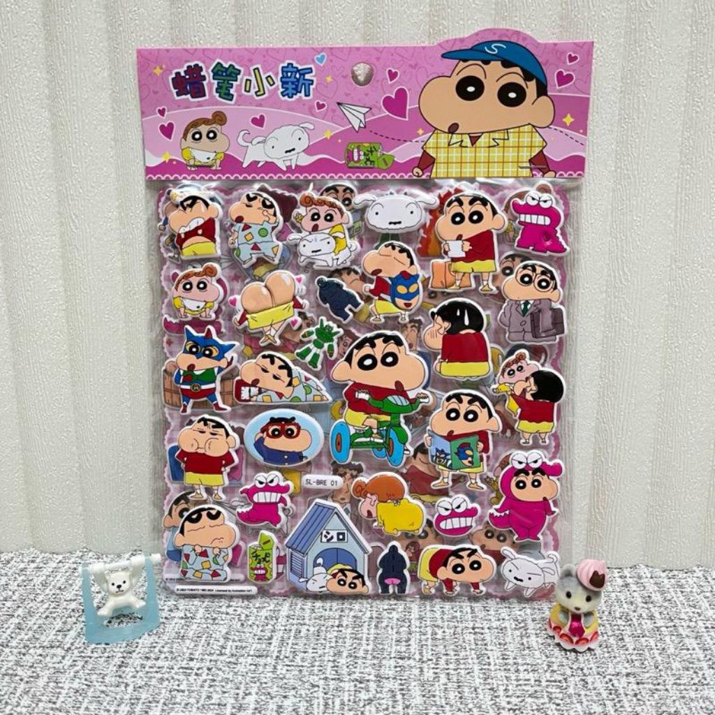 2 sheets of Shinchan stickers | Shopee Malaysia