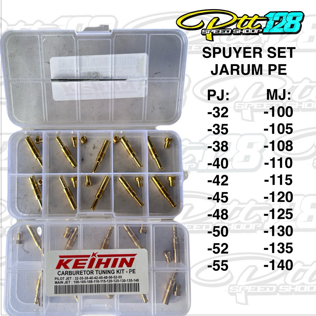 CARBURETOR TUNING KIT PE PWL PD VM MAIN JET PILOT JET SET + 20 SHOCKS SPUYER SET NINJA TIGER ...