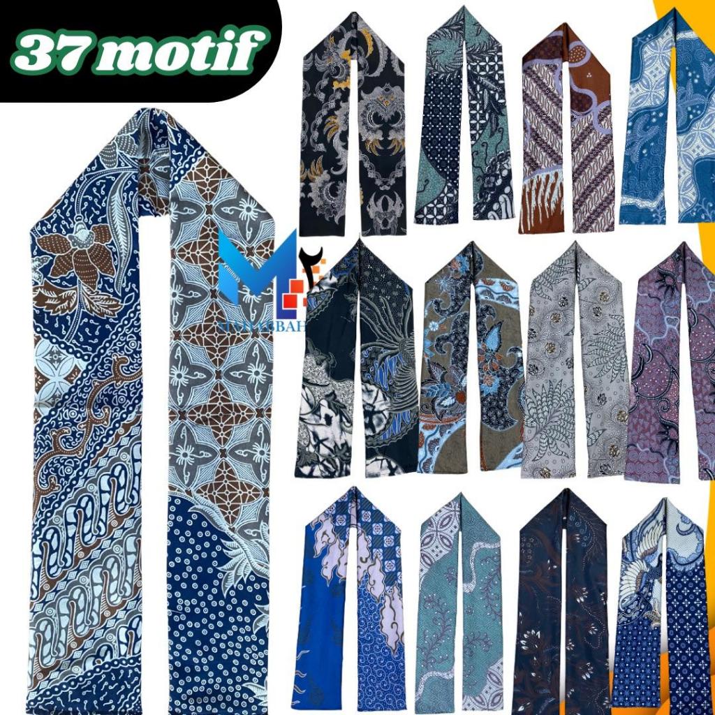 Premium Nusantara Batik Neck Scarf, Typical of Indonesia, Scarf Shawl ...