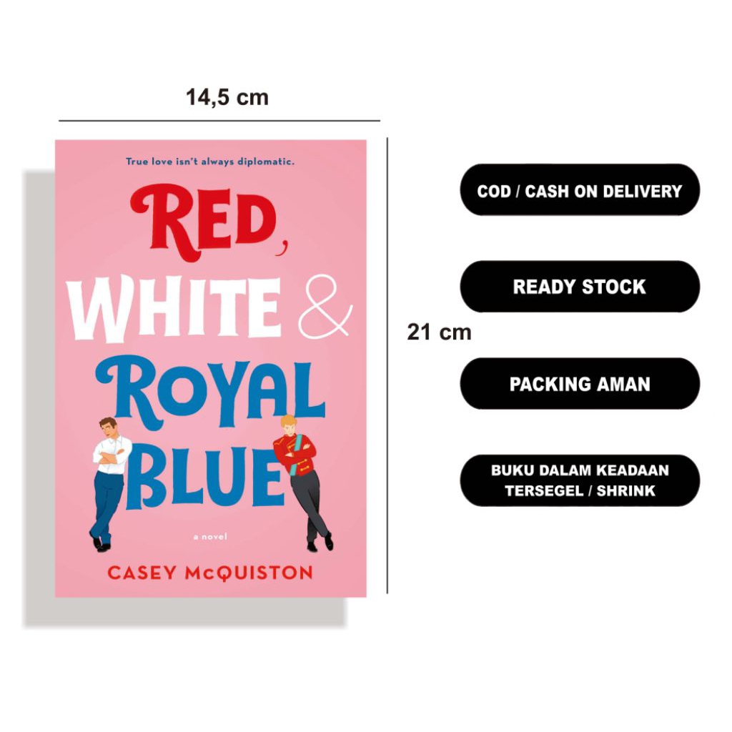 Red, White Royal Blue - Casey Mcquiston (English) | Shopee Malaysia