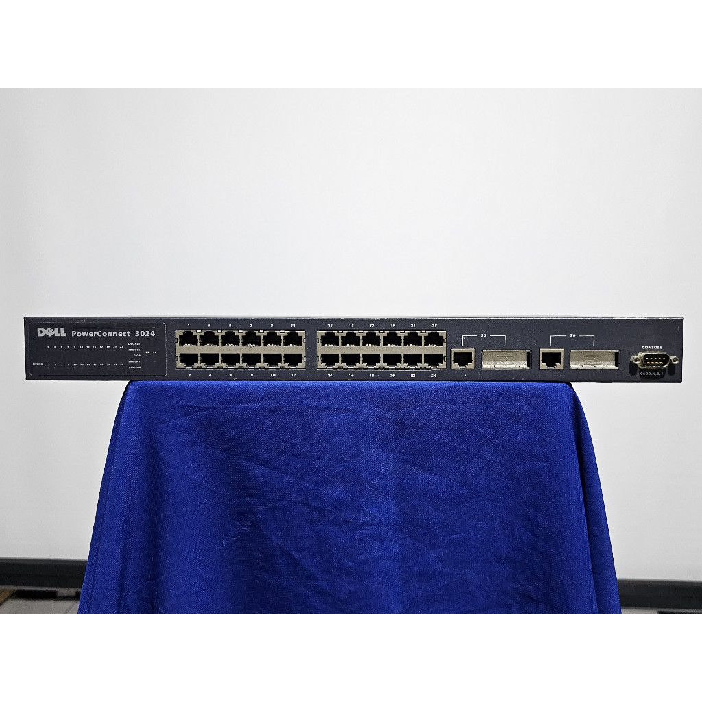 Dell Powerconnect 3024 24 Port 10 100 2 Port Gigabit Web Based Managed ...