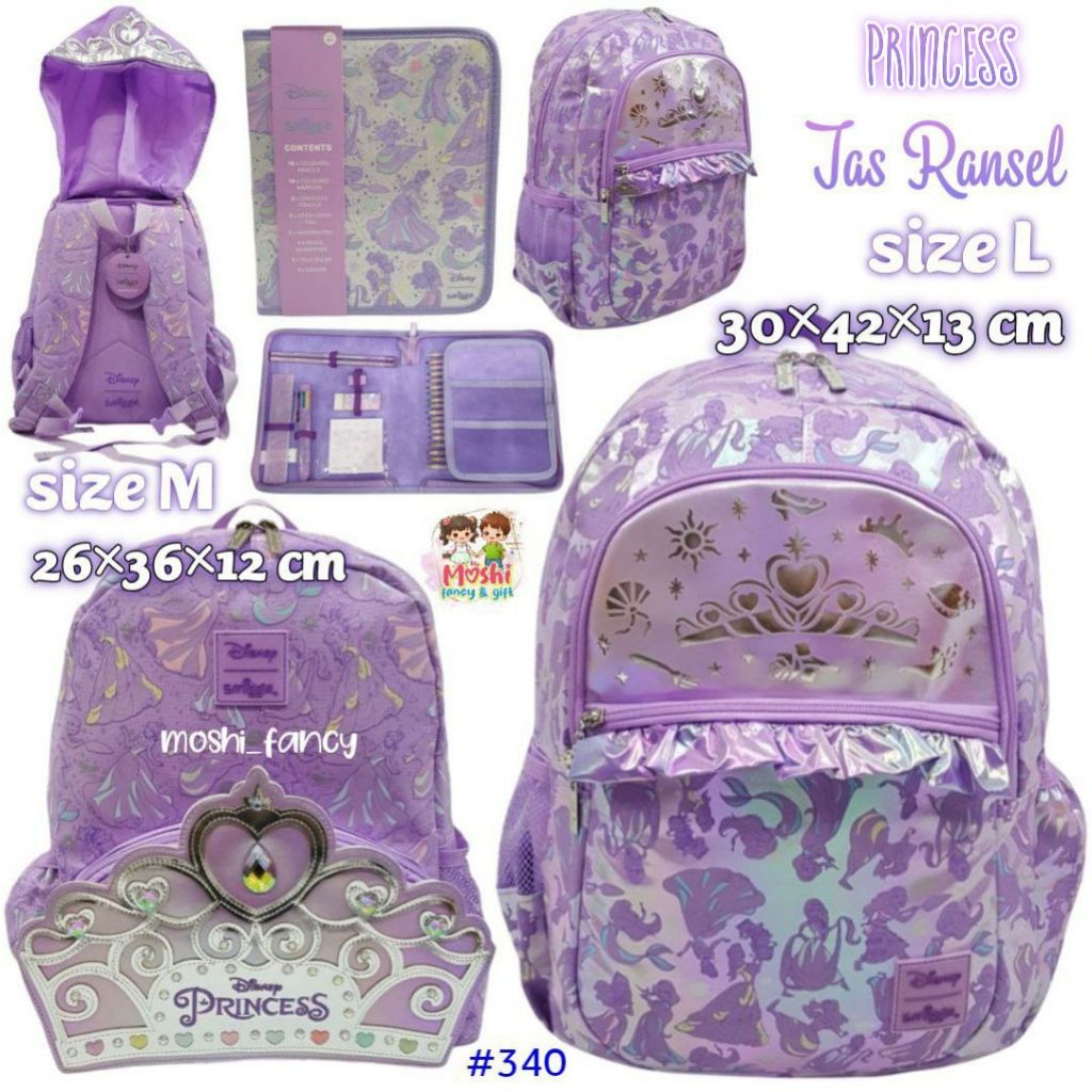Princess Backpack for Girls / Princess Ariel Snow White Rapunzel ...