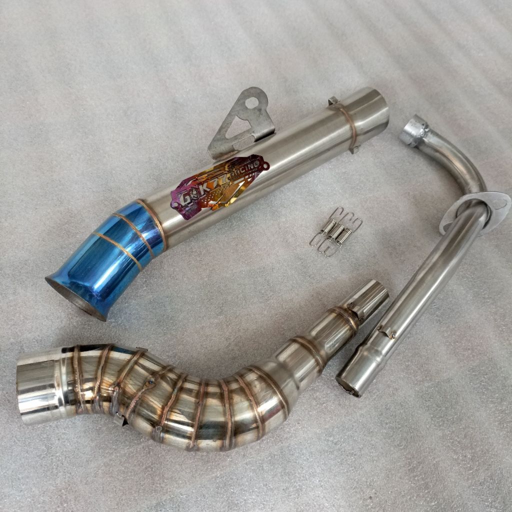Exhaust original gaok77 Exhaust muffler Open pipe stainless full system ...