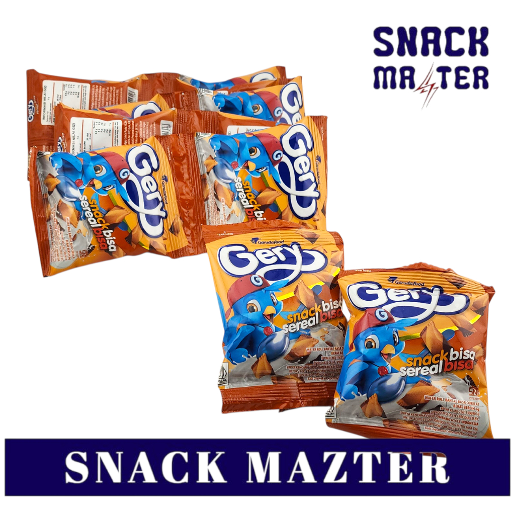 Gery Snack & Cereal Wafer Roll Pillow Renceng - Net weight 10 packs x 6 ...