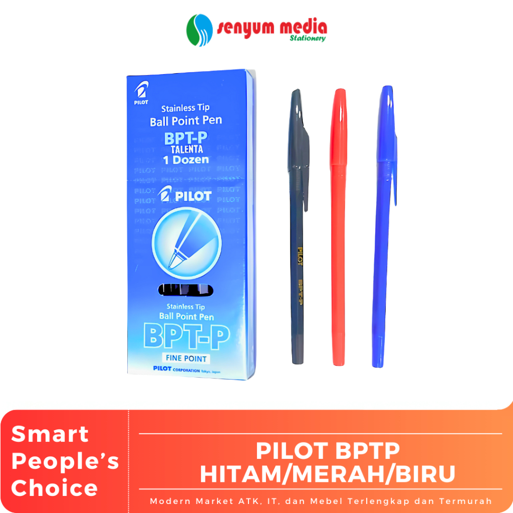 MERAH PILOT - BPTP Black/ Redbiru | Standard Ballpoint Pen (1 pack ...
