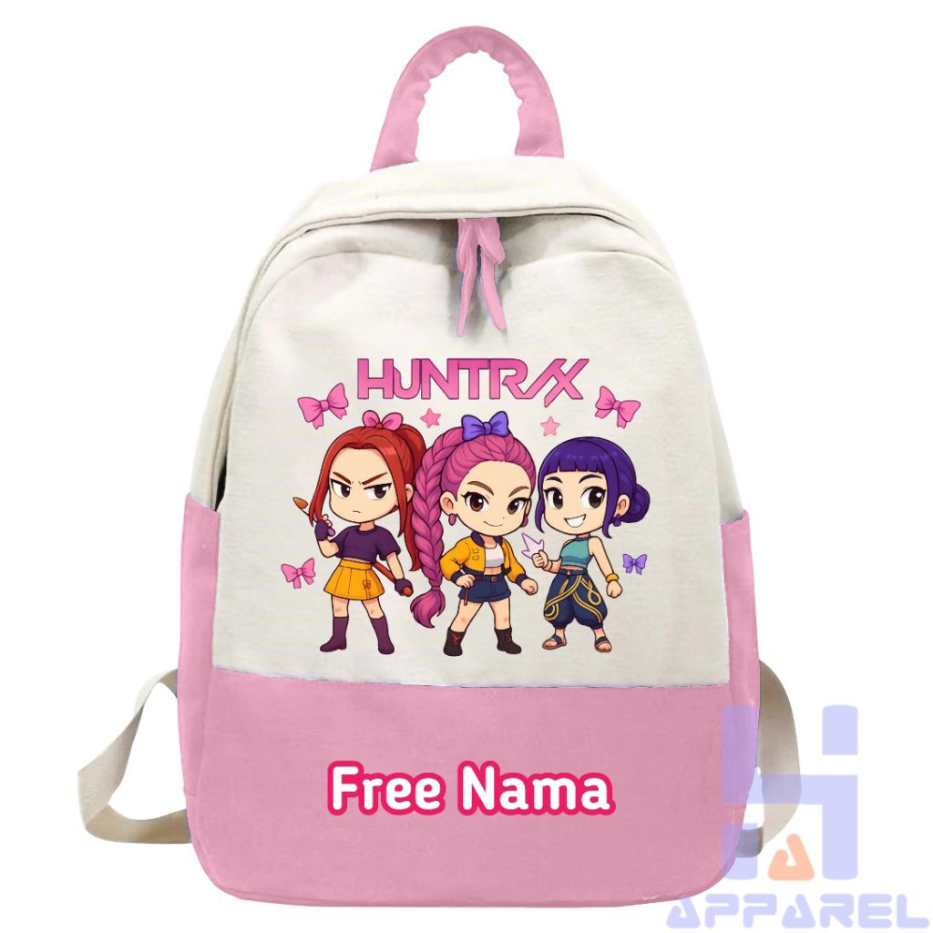 HUNTRIX KPOP DEMON HUNTERS CHARACTER CHILDREN'S BACKPACK FREE NAME ...
