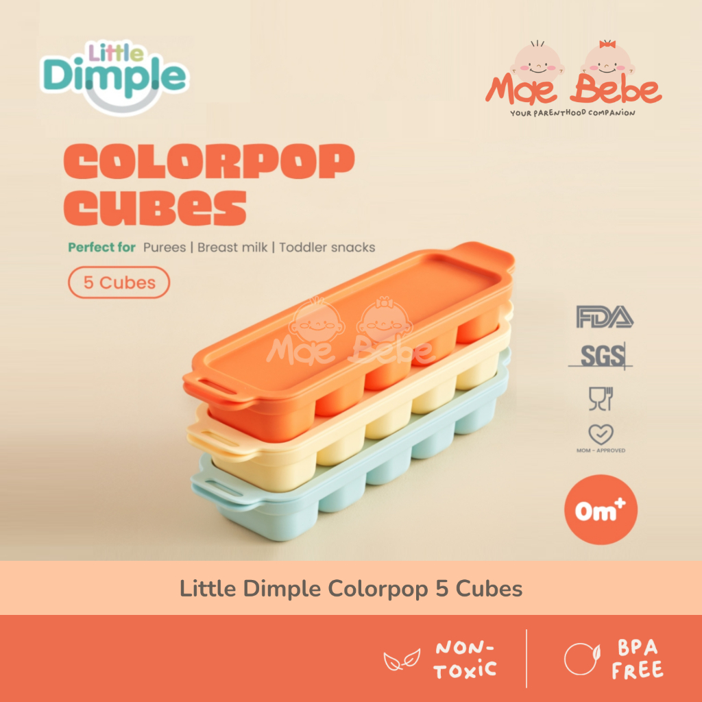 Colorpop 5 Cubes Frozen MPASI Mold Container 250ml SF 24-385 | Shopee ...