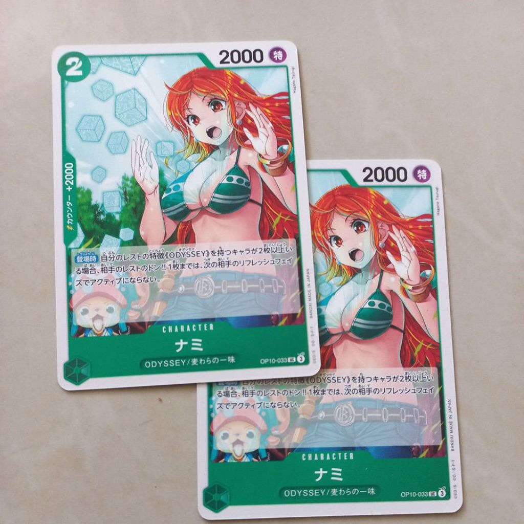 One piece card game - nami - op10- 033 - original one piece card ...