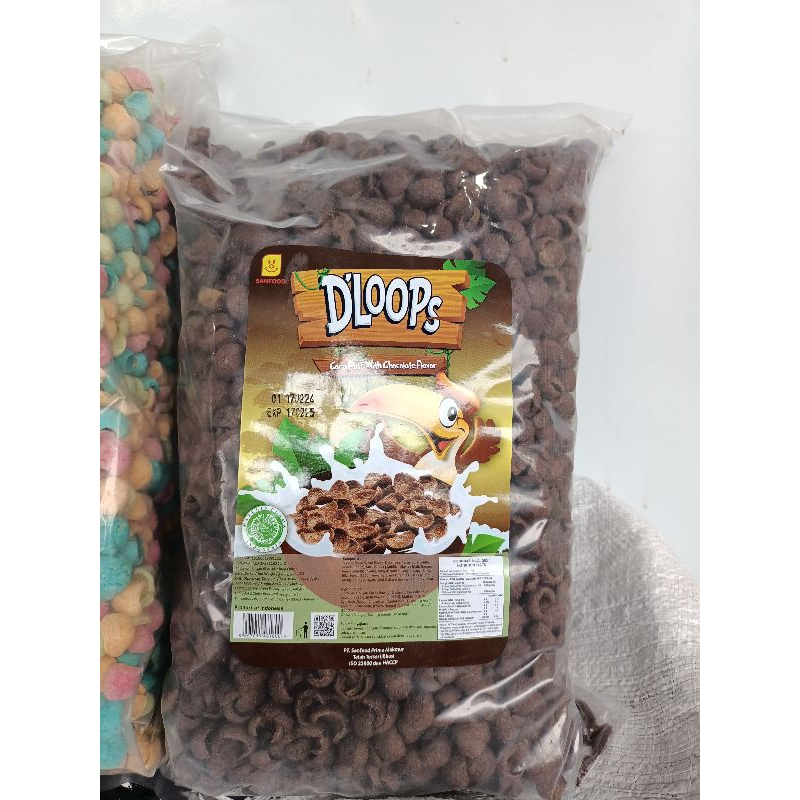 D LOOPS CORN PUFF CHOCO FLAVOR BAG 1 KG | Shopee Malaysia