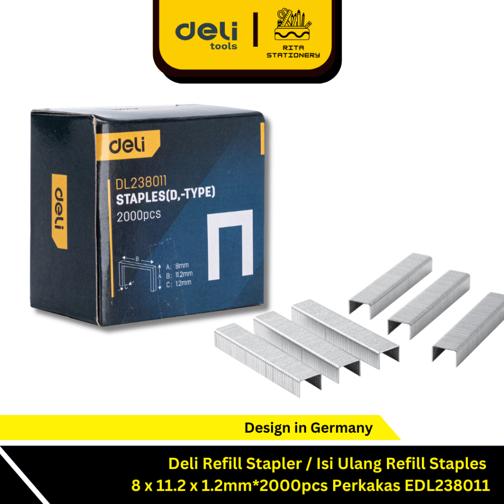 Deli Staple gun refill 3-model EDL Staple gun refill/238011 D Type ...