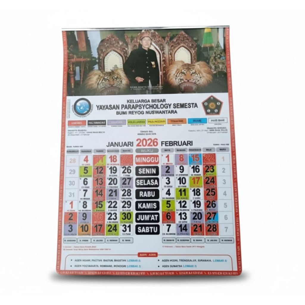 Javanese Calendar 2026 Yps Yayasan Parapsychology Original Alghontori ...