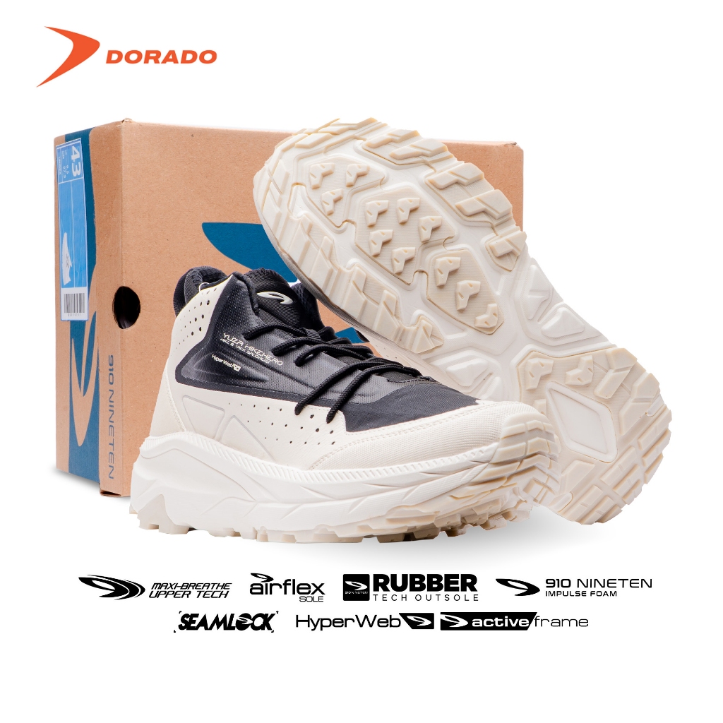 910 Nineten YUZA HIKEHERO MID Hiking Shoes - Black and White | Shopee ...