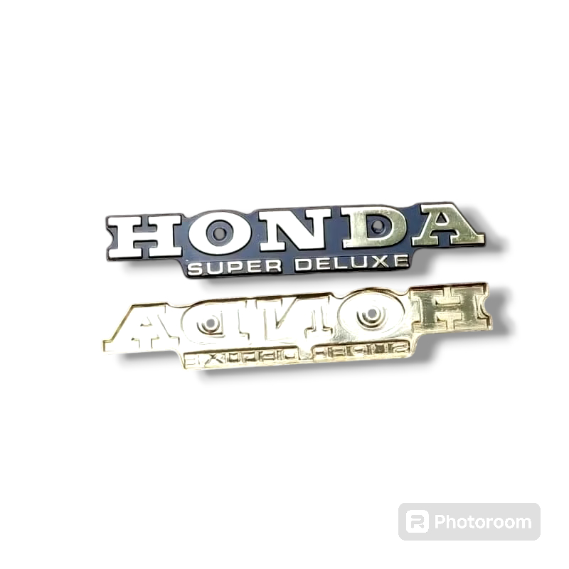 GL100 tank emblem, honda GL100 super Deluxe tank emblem, brass | Shopee ...