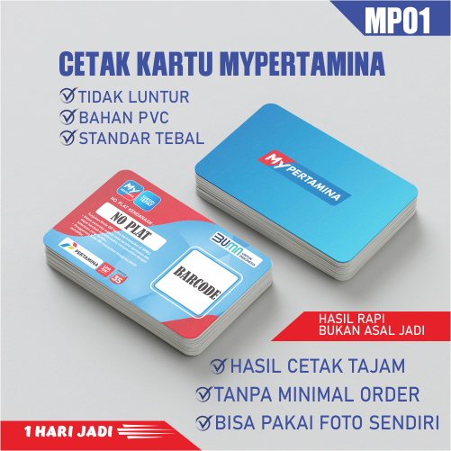 PRINT MY PERTAMINA CARDS MADE IN PVC CUSTOM MY PERTAMINA CARDS MY ...