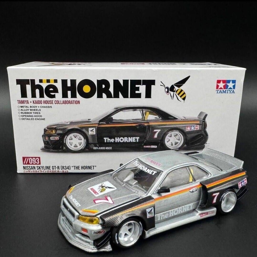 MINI GT KHMG093 CHASE KAIDO NISSAN SKYLINE R34 TAMIYA "THE Hornet"GTR ...