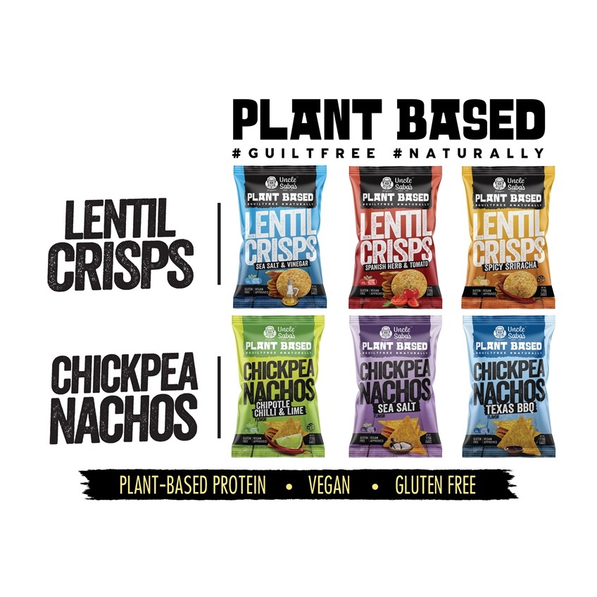 Imported Snacks Singapore Uncle Saba's 115 Gr Plant Based Protein Chips ...