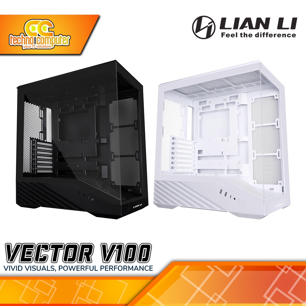 CASING LIAN LI VECTOR V100 - Mid Tower ATX Case Tempered Glass | Shopee ...