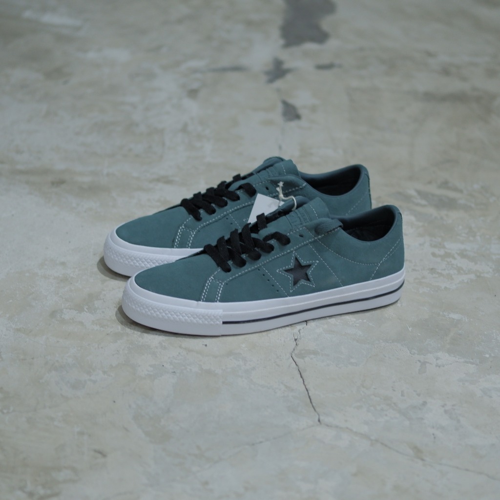 CONVERSE ONE STAR PRO OX SUEDE TRUE NATURE GREEN | Shopee Malaysia