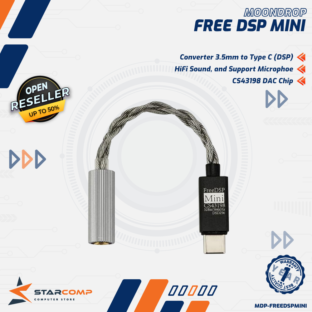 Moondrop Free DSP Mini FreeDSP Mini CS43198 Portable 3.5mm to USB Type ...