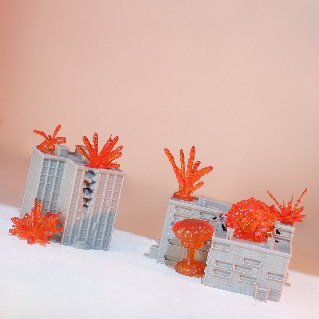 Explosion effect explosion effect resin material for Diorama Gundam shf ...