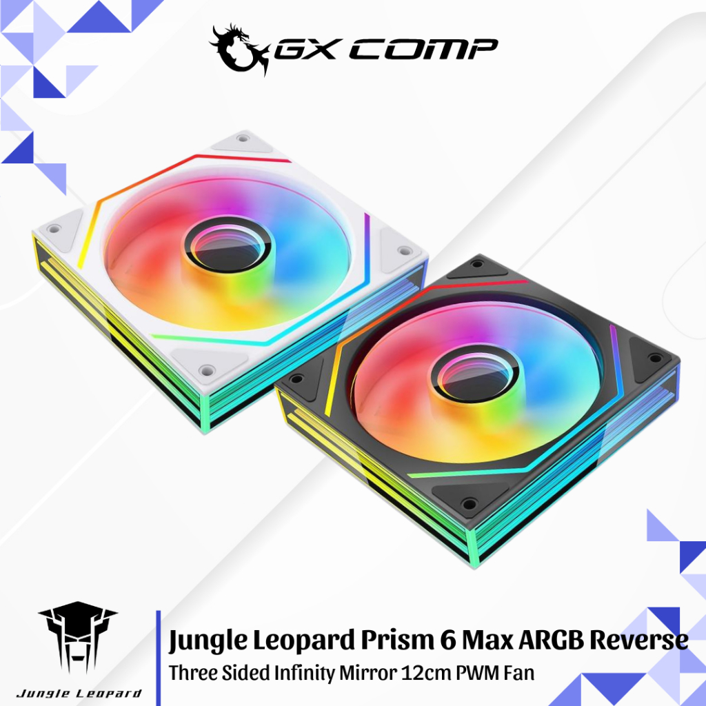 Jungle Leopard Prism 6 Max ARGB Reverse Black & White Three Sided ...
