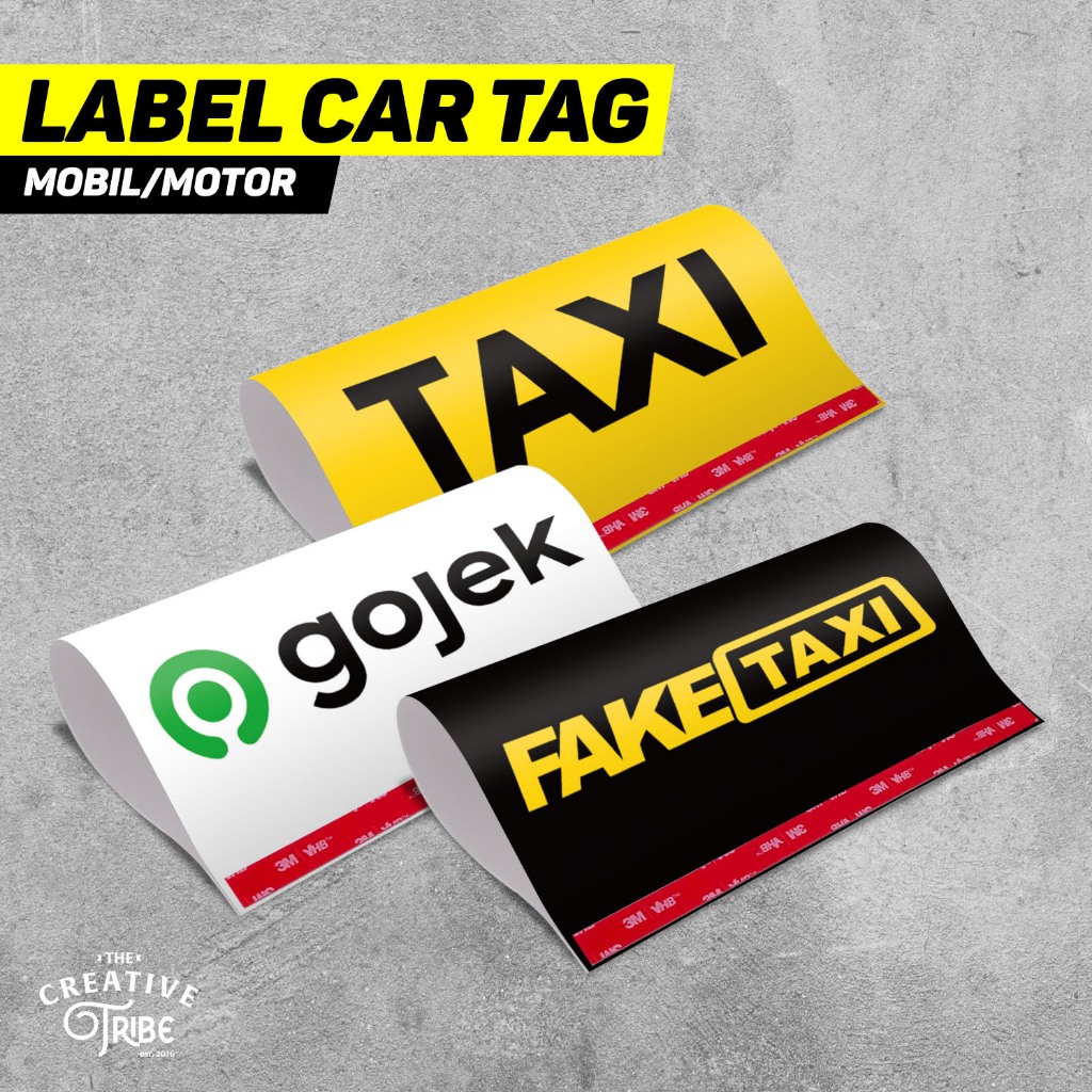 Taxi - Car Tag Labels - Trunk Door Cover Variations - Lego Car Sticker ...