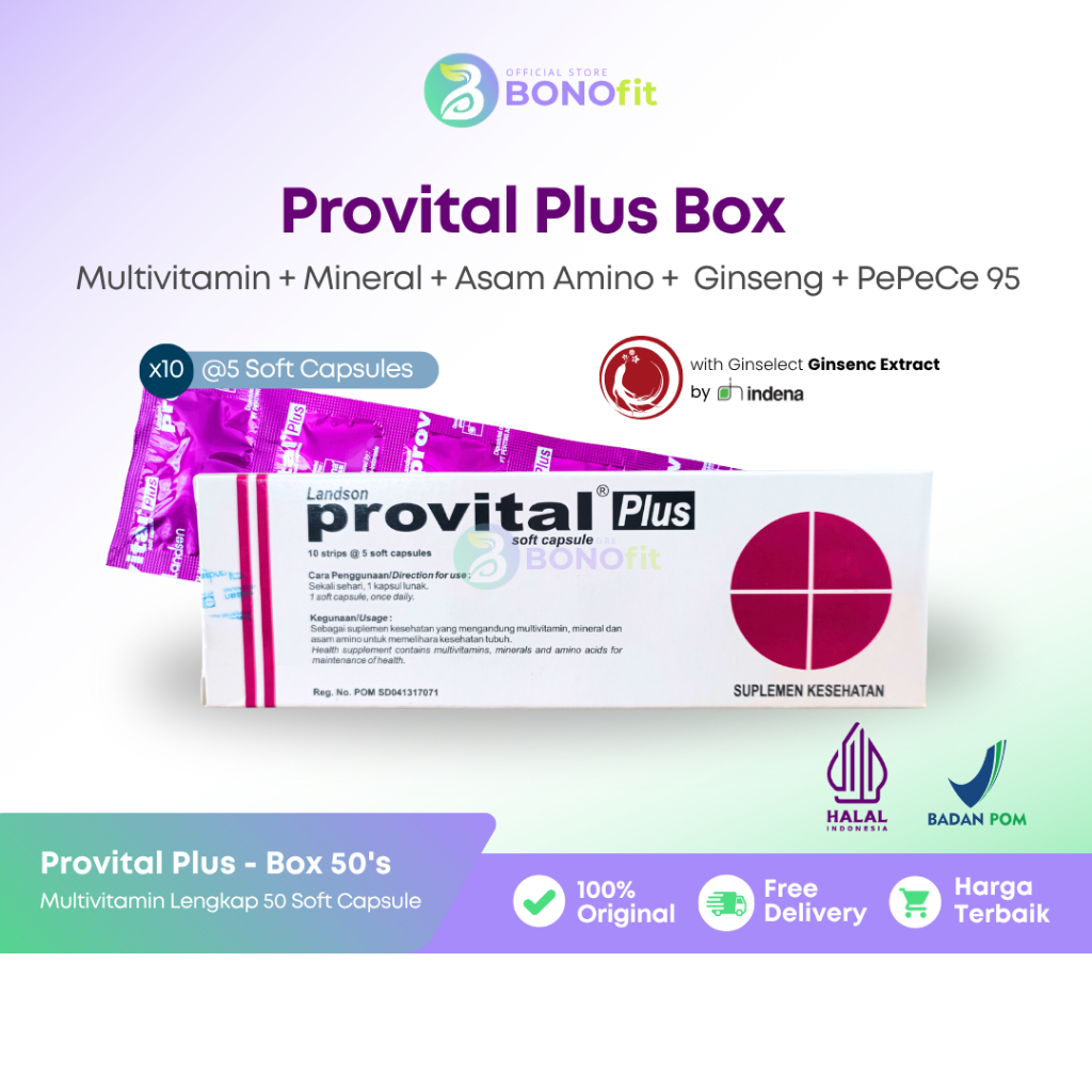 Provital Plus Box – Multivitamin & Mineral Supplement for Immune System ...