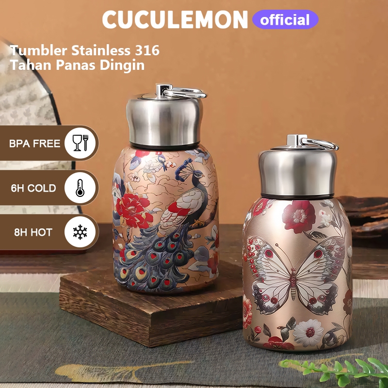 TERMOS CucuLemon Mini Tumbler Hot Water Thermos 300ml Stainless Steel ...