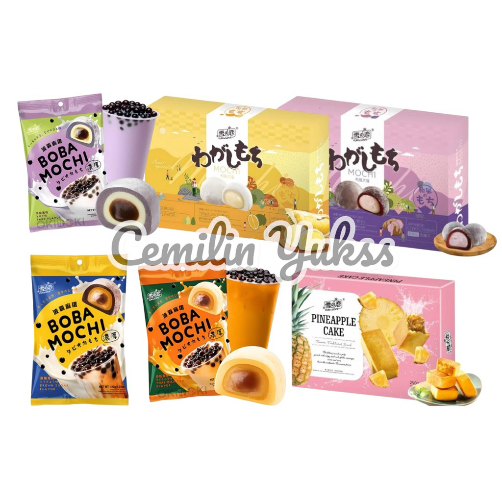 Yuki & Love Boba Mochi Yuki & Love Pineapple Cake Mochi Durian Mochi ...