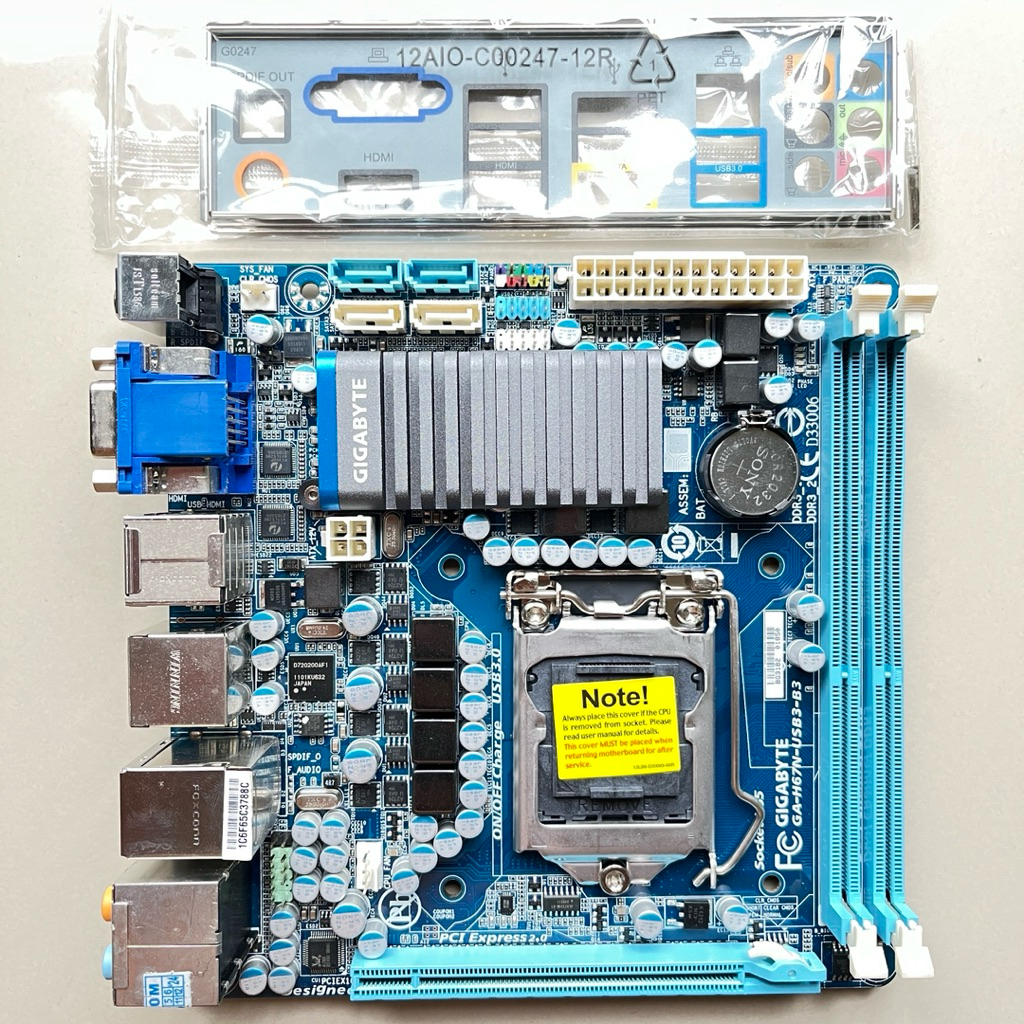 GIGABYTE MINI-ITX GA-H67N-USB3-B3 LGA 1155 GEN2 & GEN3 MAINBOARD ...