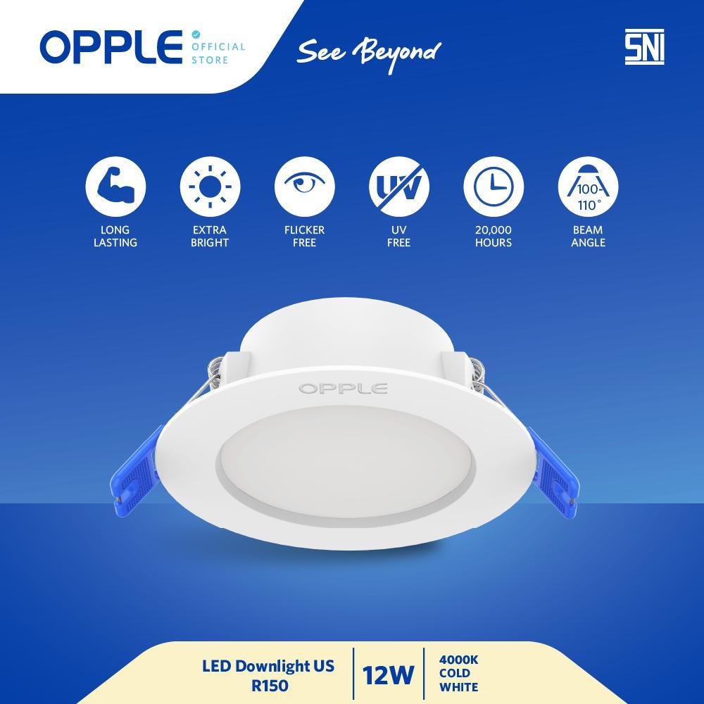OPPLE Downlight LED 12W 4000K RC US R150 White Opple Downlight ...