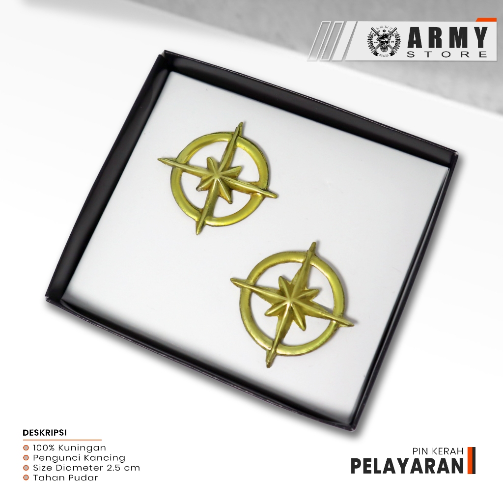 MATA Wind eye corpsteken pin/sailor corpsteken collar pin | Shopee Malaysia