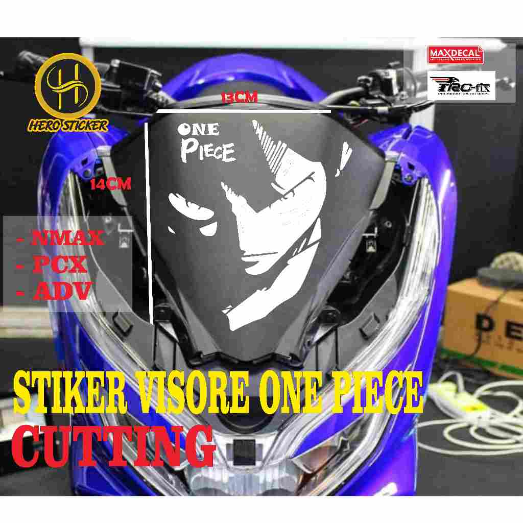 Luffy Pcx 150 Visor Sticker Pcx 160 Visor Sticker/ Old Nmax Visor ...