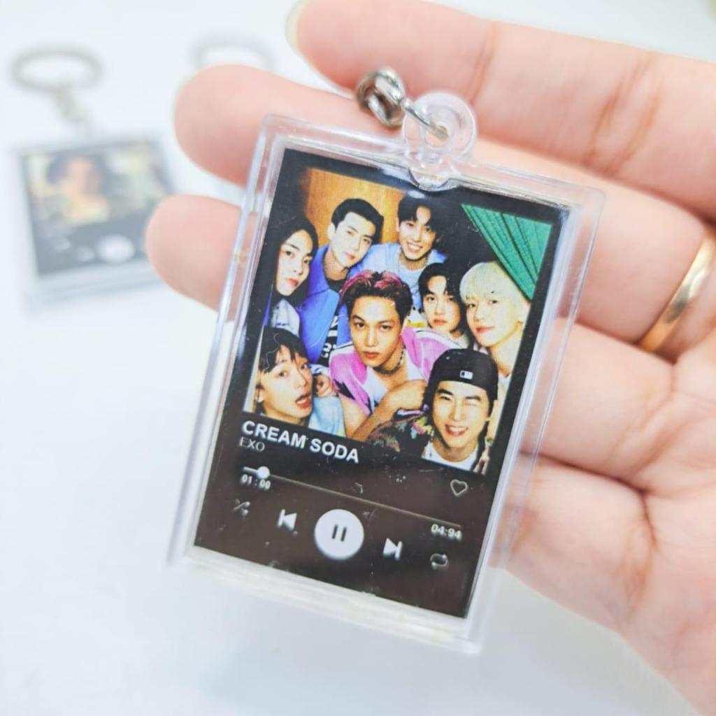 GANTUNGAN Keychain INSERT Kpop Music Keyring EXO NCT Blackpink Baby ...
