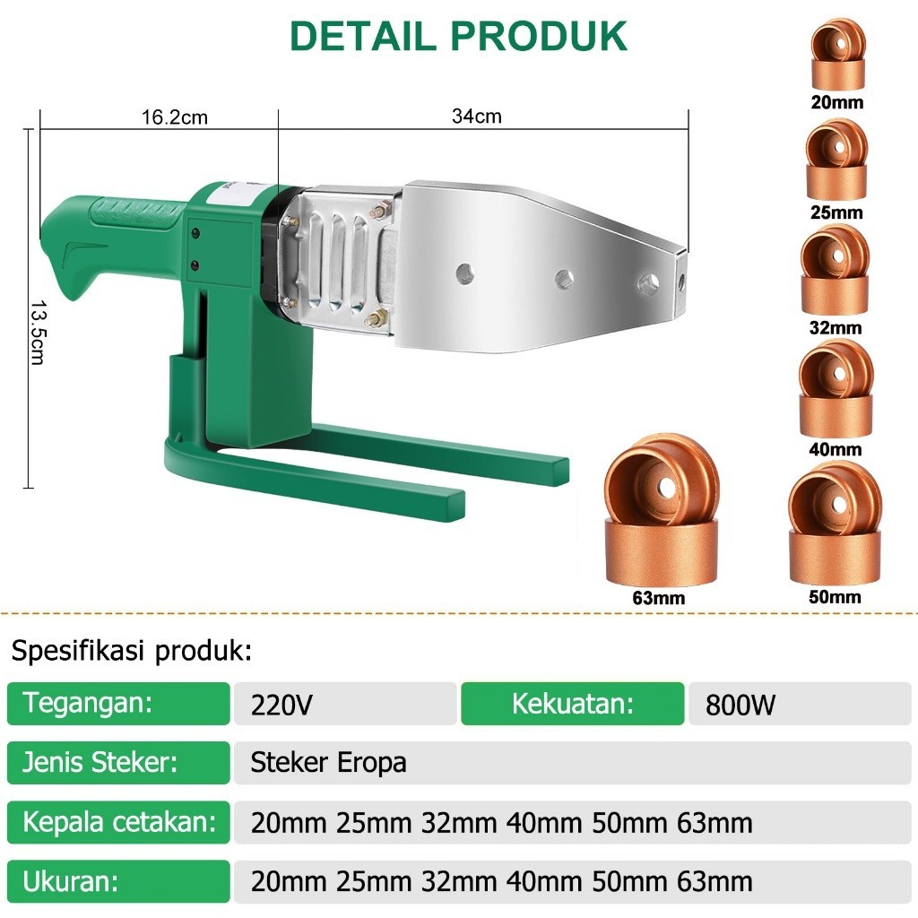 MESIN PPR Welding Machine pipe heater pipe Welding heater pipe Welding ...