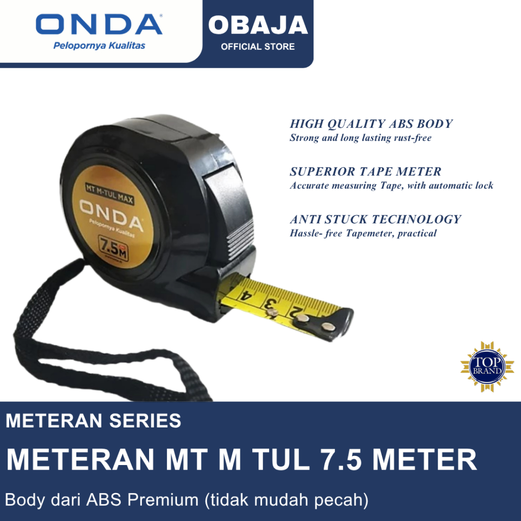 Onda Meteran M Tul 7.5 Meter 7.5 Meter M Tul Onda Meter/ Onda Measuring ...