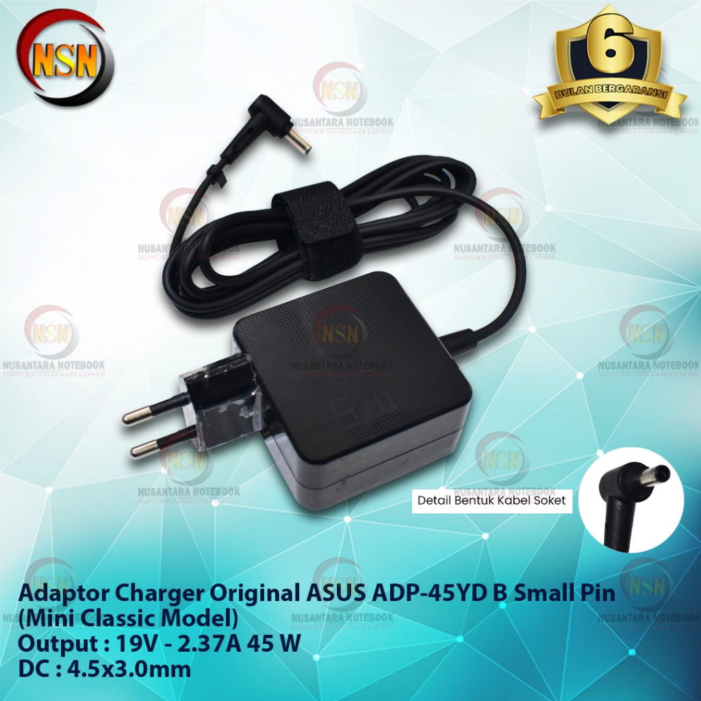 Original ASUS ADP-45YD B Small Pin Charger Adapter (Mini Classic Model ...