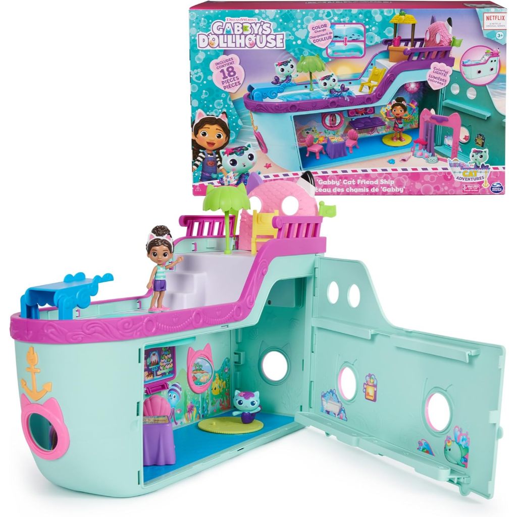 Gabby's Dollhouse Cat Friend Ship Chamis de Gabby | Shopee Malaysia