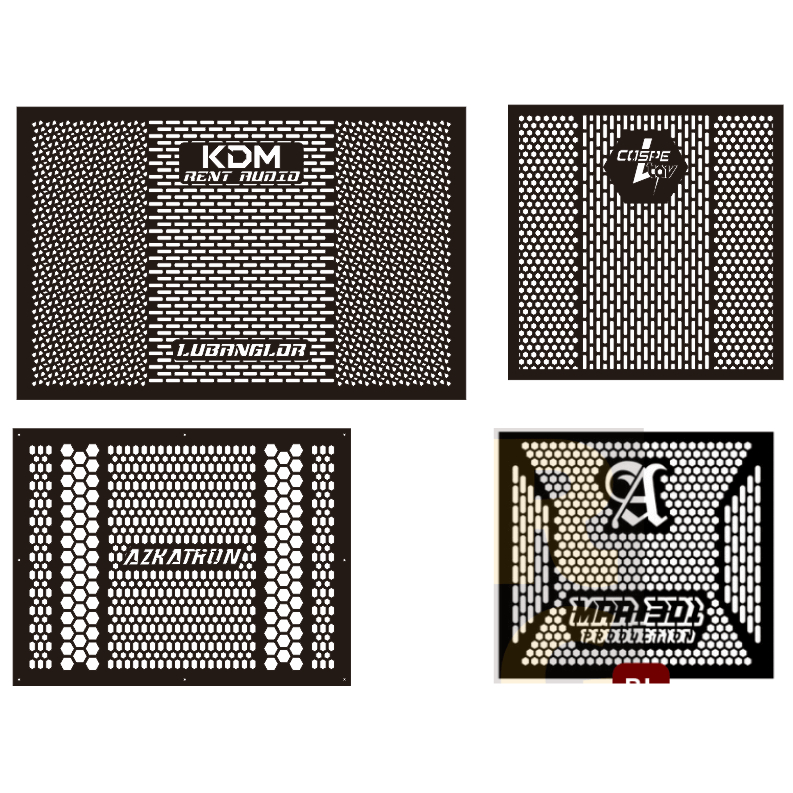Customizable Grill Sound Plate Metal Laser Cutting Custom Size | Shopee ...