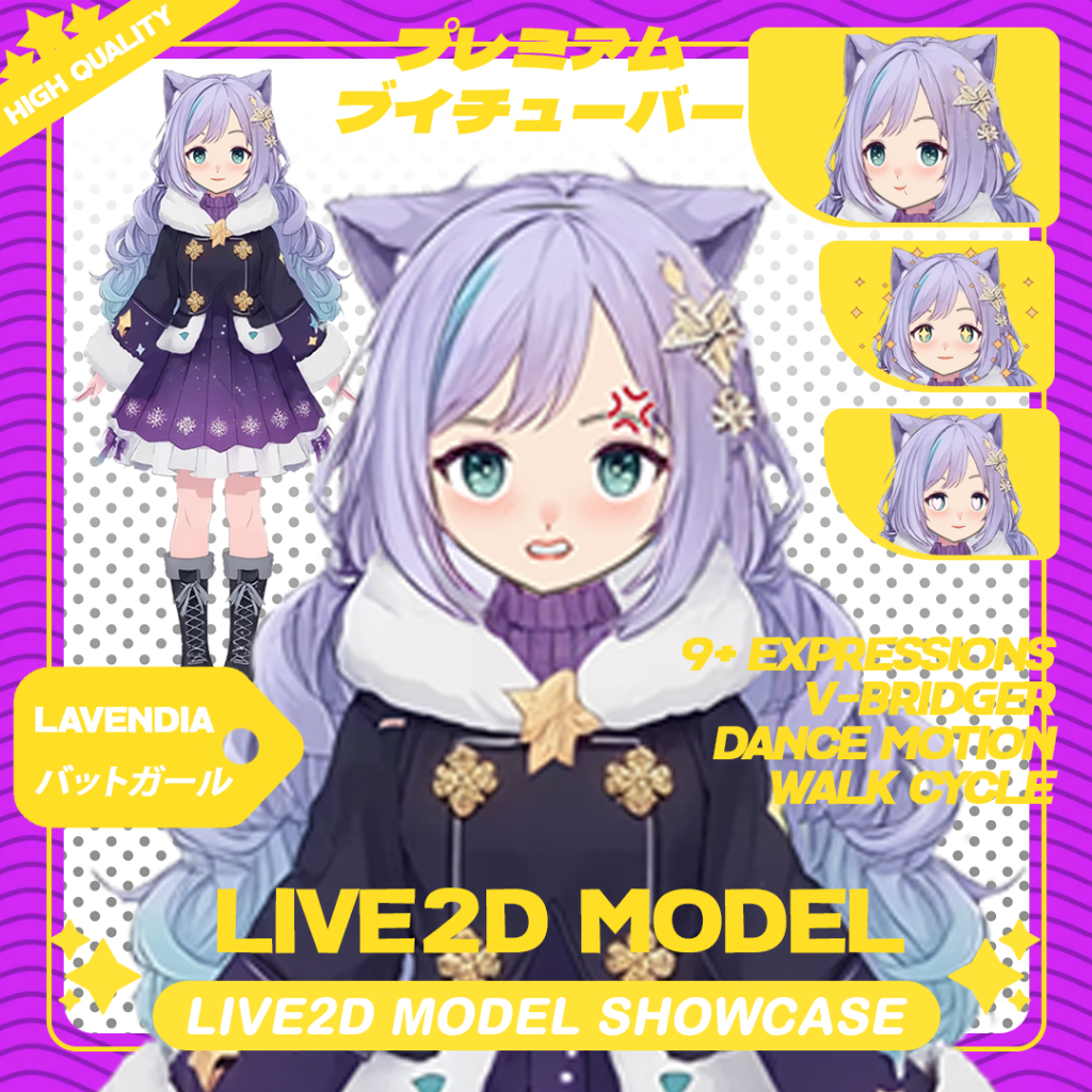 VTuber Model Premade – Winter Neko Girl | Vtuber Model 5 | Shopee Malaysia