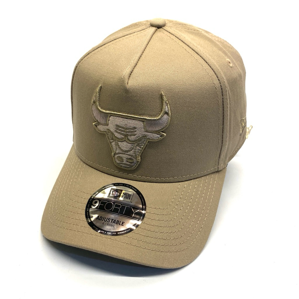 New Era Cap Original 9Forty A-Frame NBA Chicago Bulls Monochrome Khaki ...