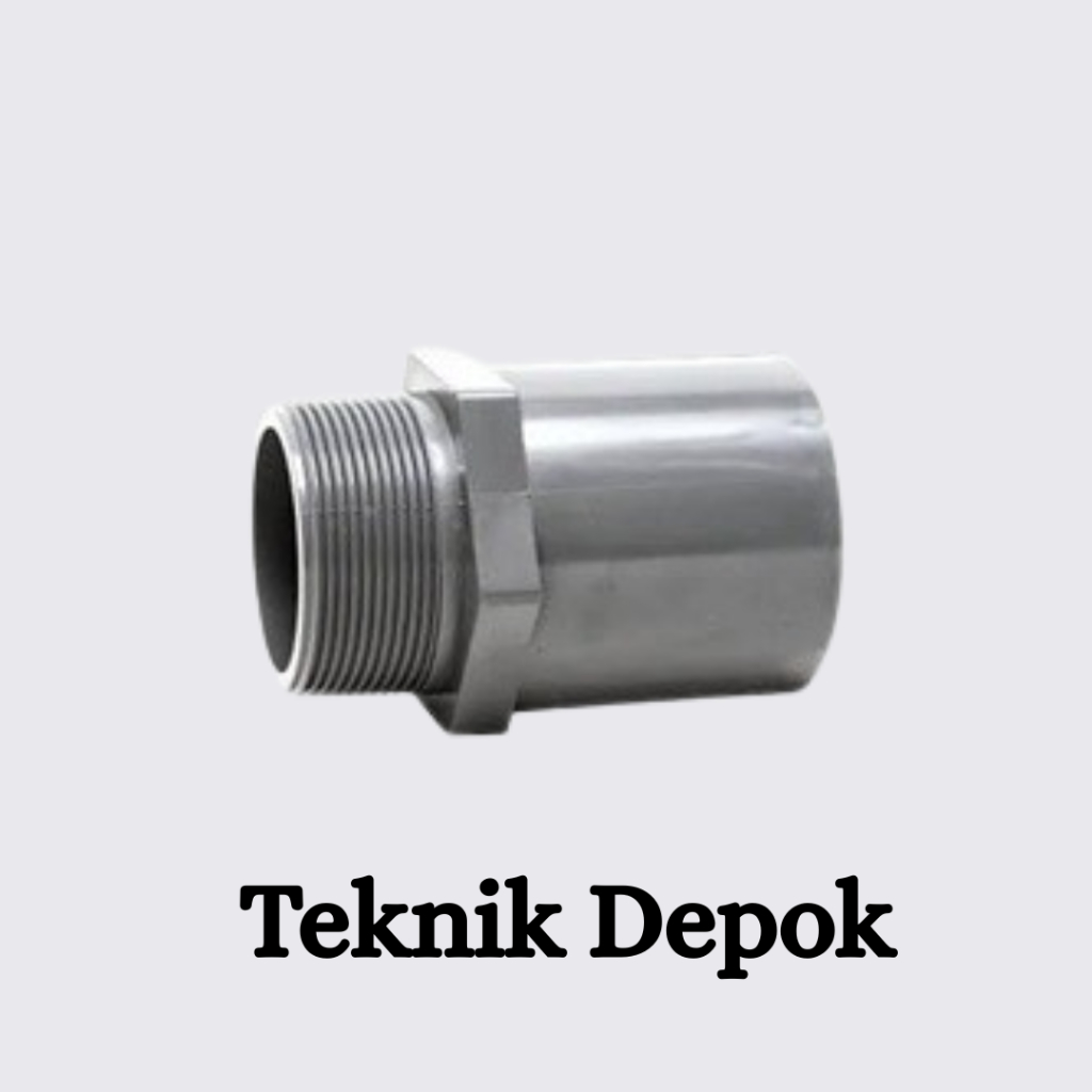 External Thread Socket 1 x 3/4 inch AW Rucika PVC Pipe Connection Sock ...