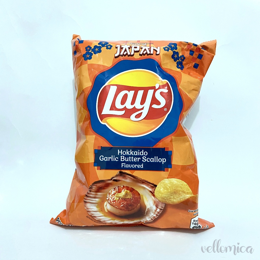 LAYS japan series hokkaido garlic butter scallop flavored 150g | Shopee ...