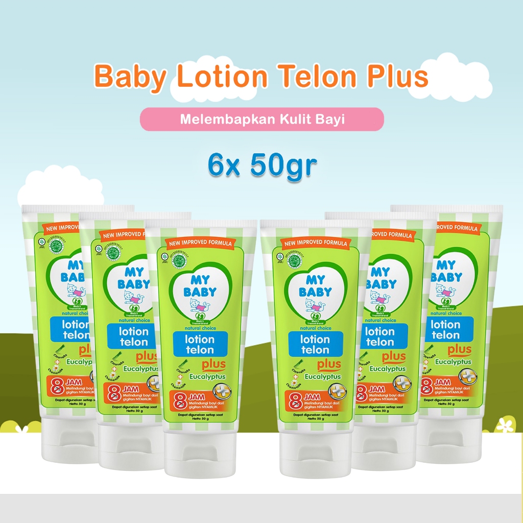 Mybaby Lotion Telon Plus 50 Grams Contains 6 pcs Contains Natural ...