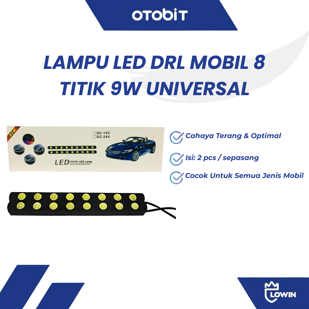 8 LED EAGLE 9W DRL LED LIGHT 8 LED UNIVERSAL LED LIGHT/ WITH EAGLE ...