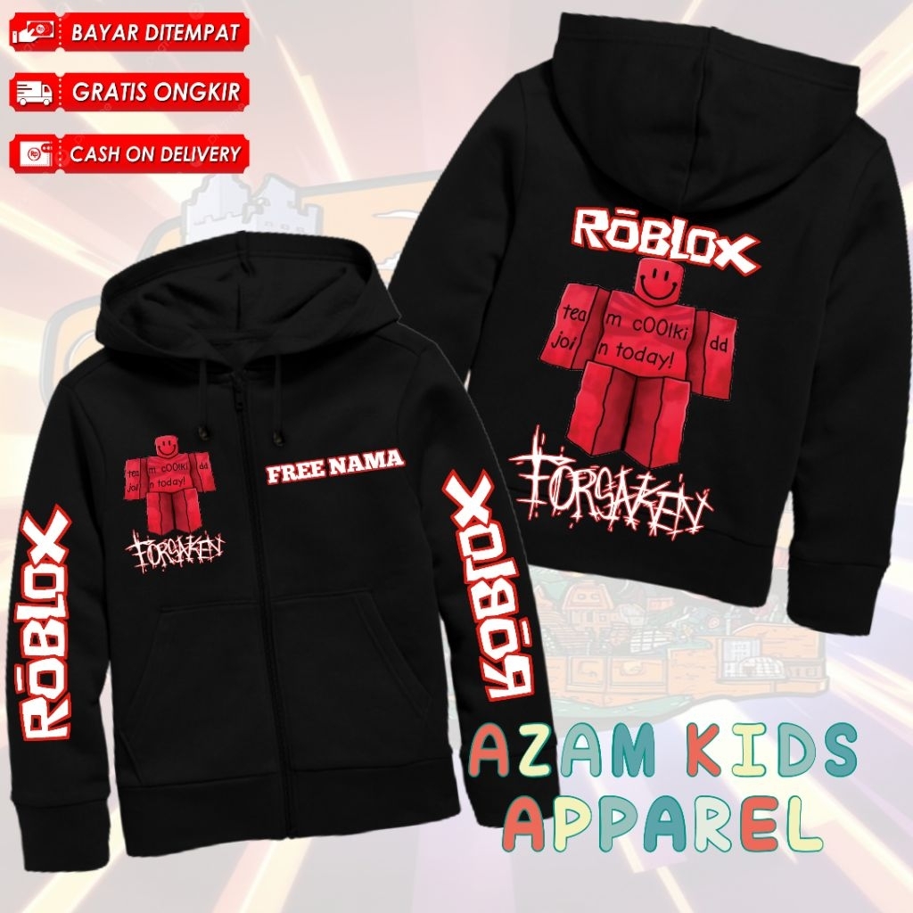 Forsaken Roblox Kids Hoodie Jacket Coolkid Character Free Name / Roblox ...