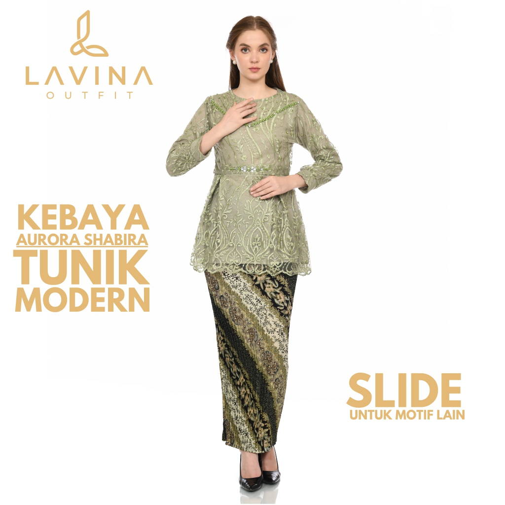 Lavina – Aurora Shabira Premium Kebaya Set – Modern Kebaya Suitable for ...